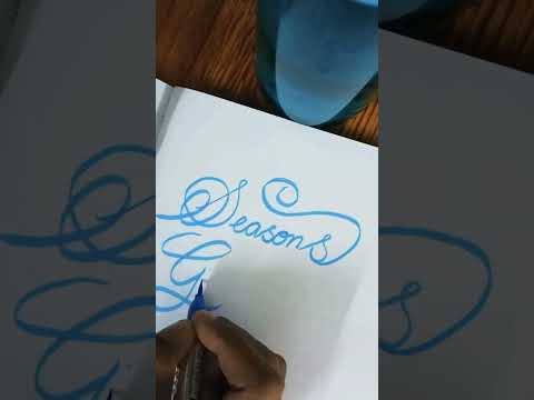 seasons greetings #stylish #calligraphy #short 🌫️👋😄🍂✍️👌