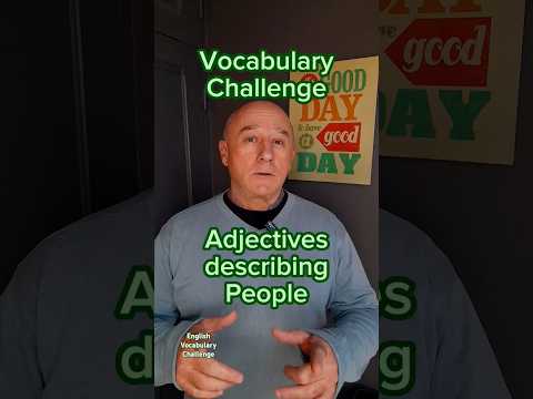English Vocabulary Challenge ⭐️ Adjectives describing people ⭐️ Choose the correct synonym!