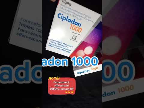 Cipladon 1000 - Paracetamol effervescent Tablets 1000mg BP