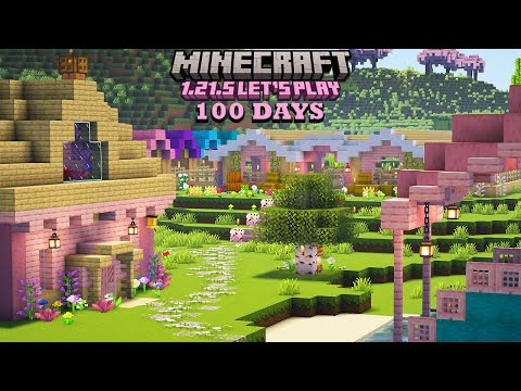 The FIRST 100 DAYS in my 1.21.5 MINECRAFT World