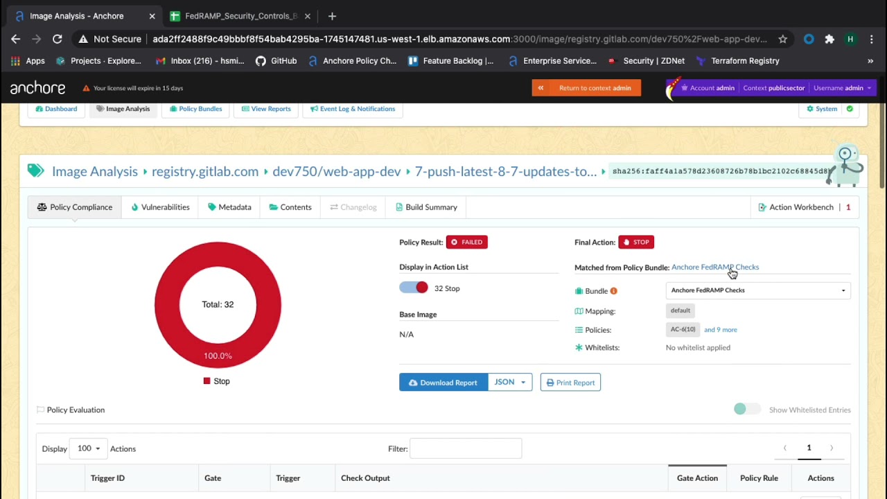 Achieving FedRAMP security compliance for containers with Anchore