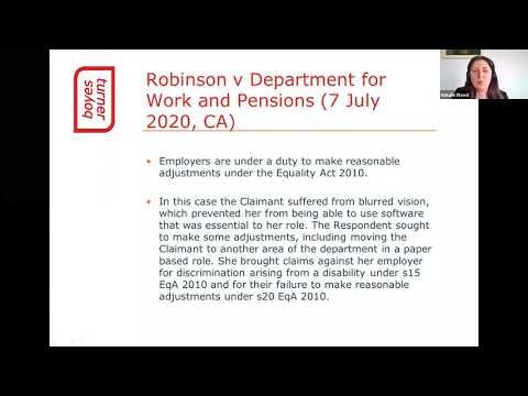 Employment Webinar: Case Law Update