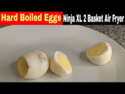 How to, Boiled Eggs in The Air Fryer, Ninja Foodi XL 2 Basket Recipe