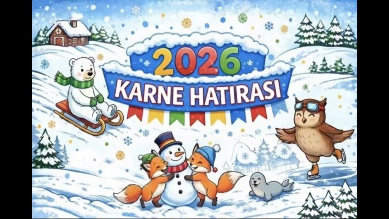 1. Sınıf  Karne Hatırası İnteraktif Dijital karne panosu