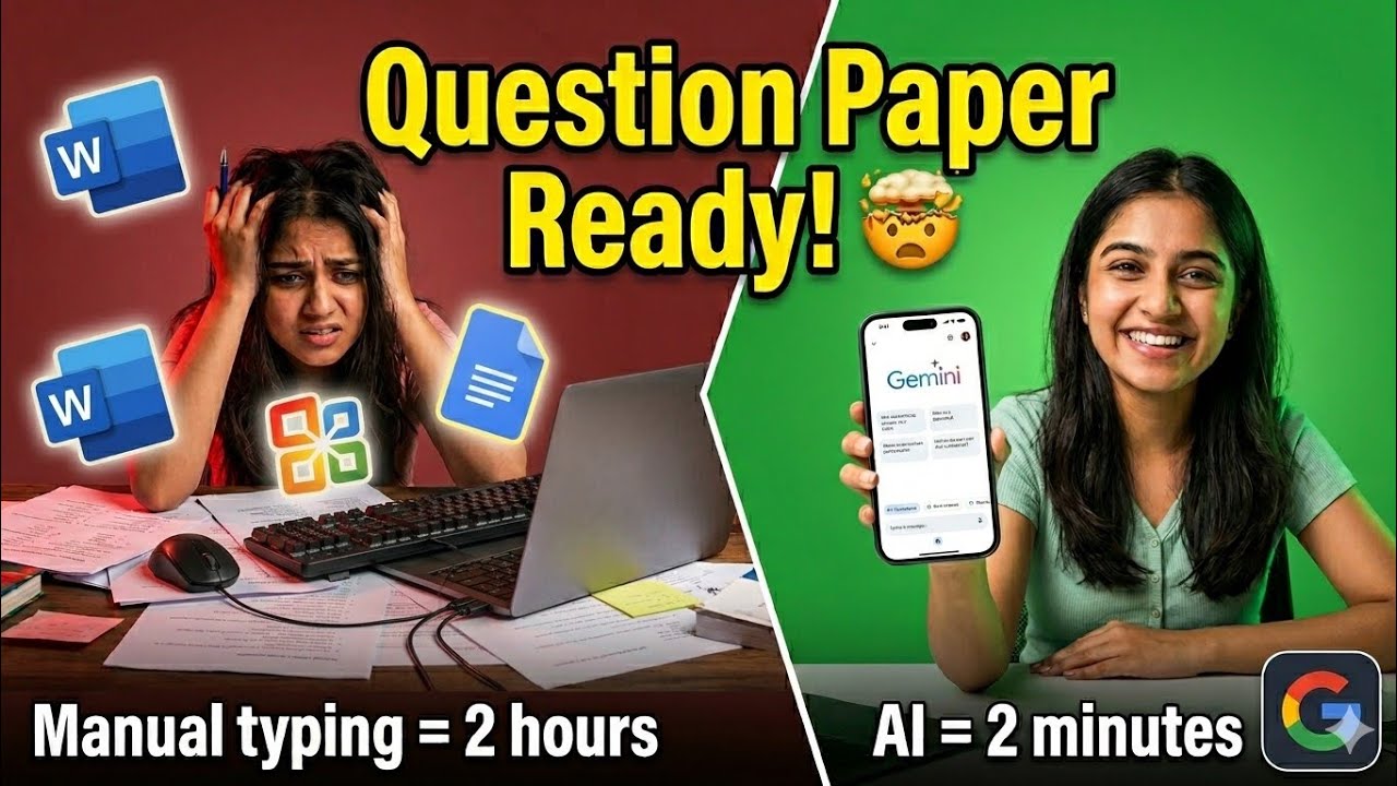 Create Question Paper in 2 Minutes on Mobile Using AI 🤯 | No Laptop Needed  | PDF format