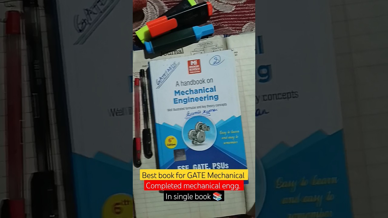 Best book 📚 for GATE Mechanical engineering 🔥 #gate #gate2025 #gateexam #books