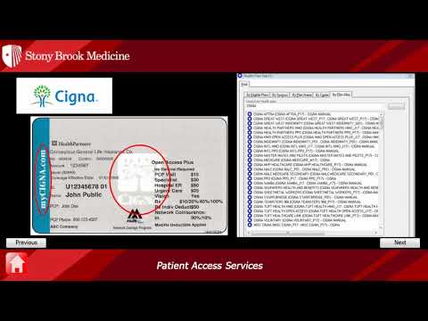 Insurance Card Identification - Cigna (Module 4 of 8)
