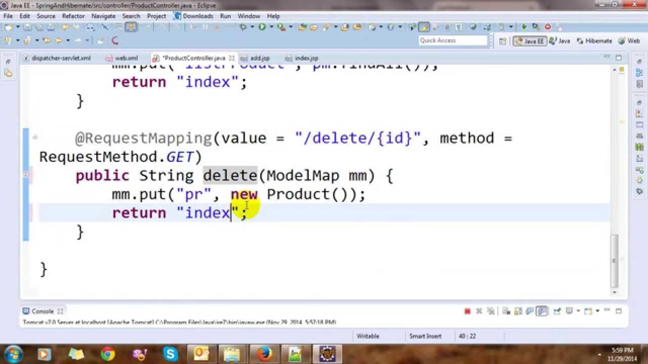 CRUD Spring MVC Framework and Hibernate