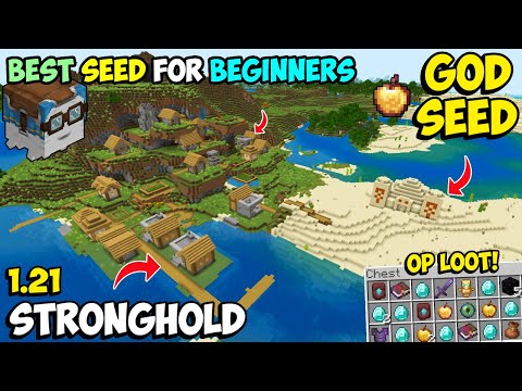 🔥 Ultimate Survival Seed For Minecraft 1.21 Bedrock & PE | Four Blacksmith Village Seed 1.21.90