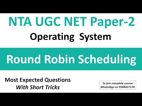 Round Robin Scheduling Algorithm Introduction and Important Numerical Question Video Lecture ...
