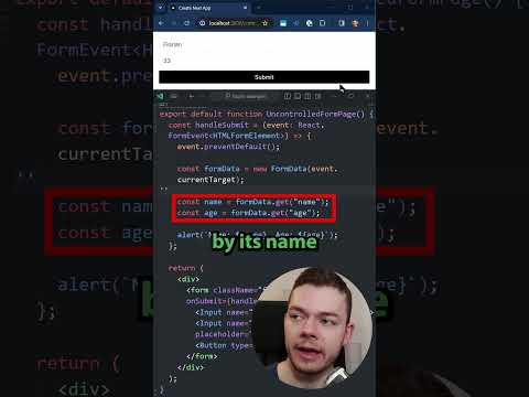 Controlled vs Uncontrolled Form Inputs in React 💡 #reactjs #reactdevelopment #reactjstutorial #react