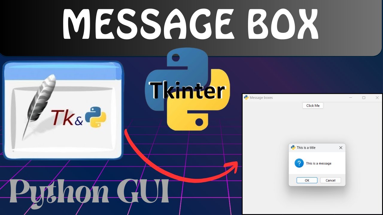 Python #16 | Tkinter tutorial for beginners |  Message Box