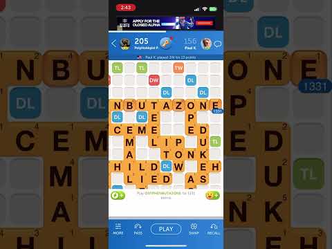 How to make a 1,331-point play on Words With Friends • OXYPHENBUTAZONE