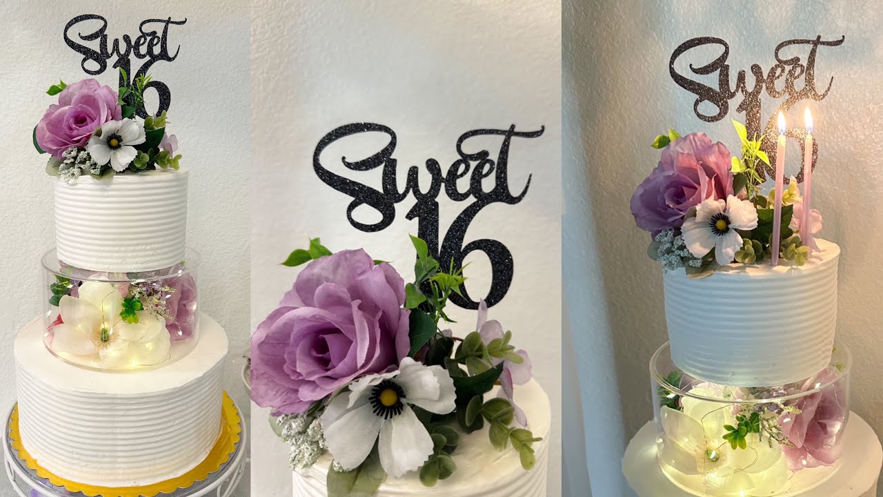 Three Tier Cake Using Acrylic Cake Stand Box