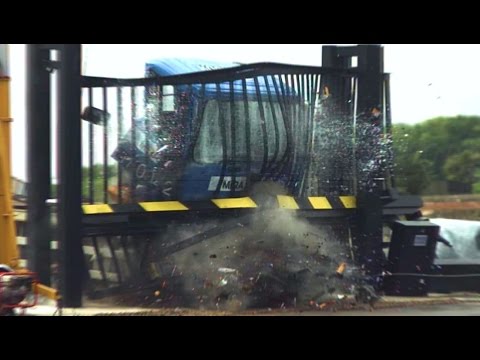 Frontier Pitts PAS 68 HVM Terra Sliding Cantilevered Gate Crash Tested
