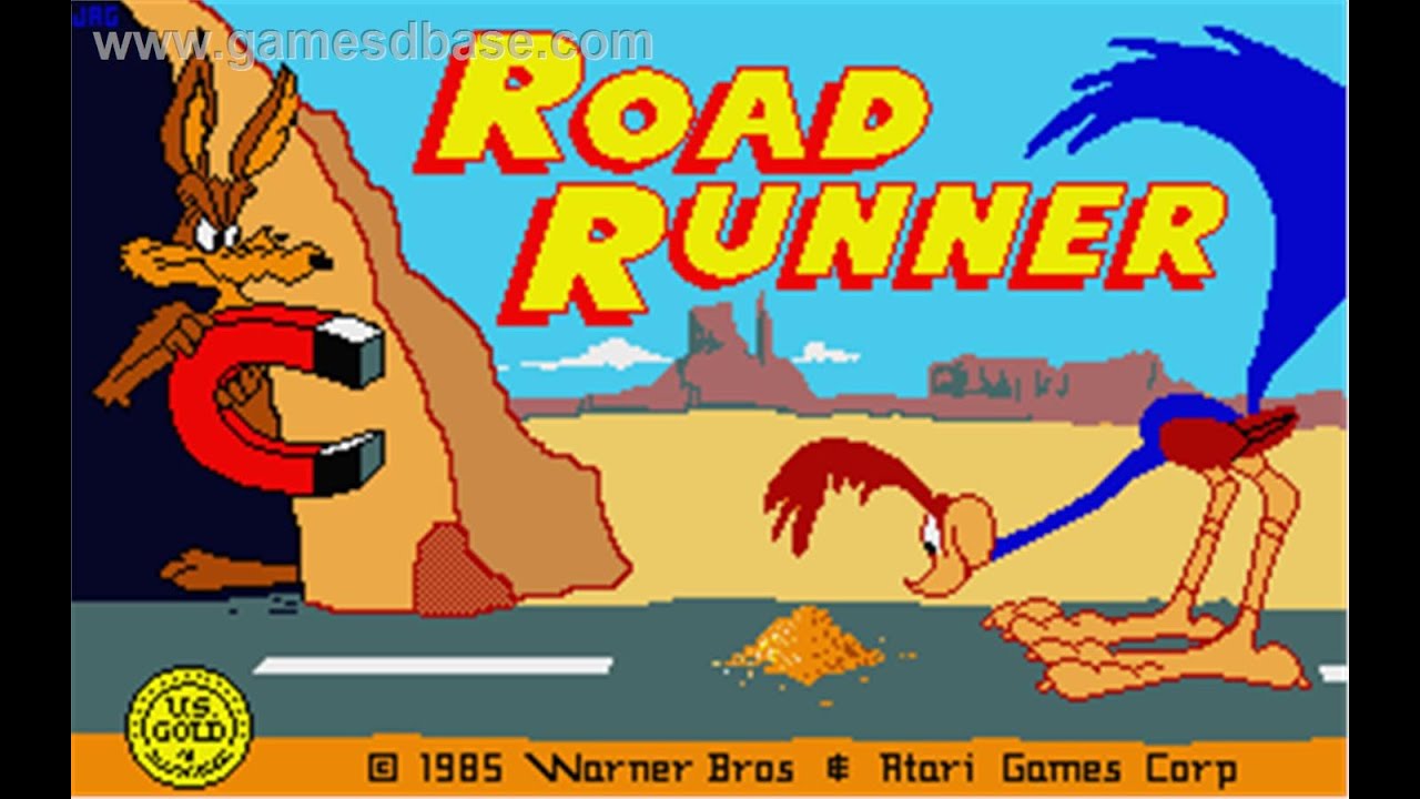 Road runner-Atari 1985 arcade game-Gameplay.