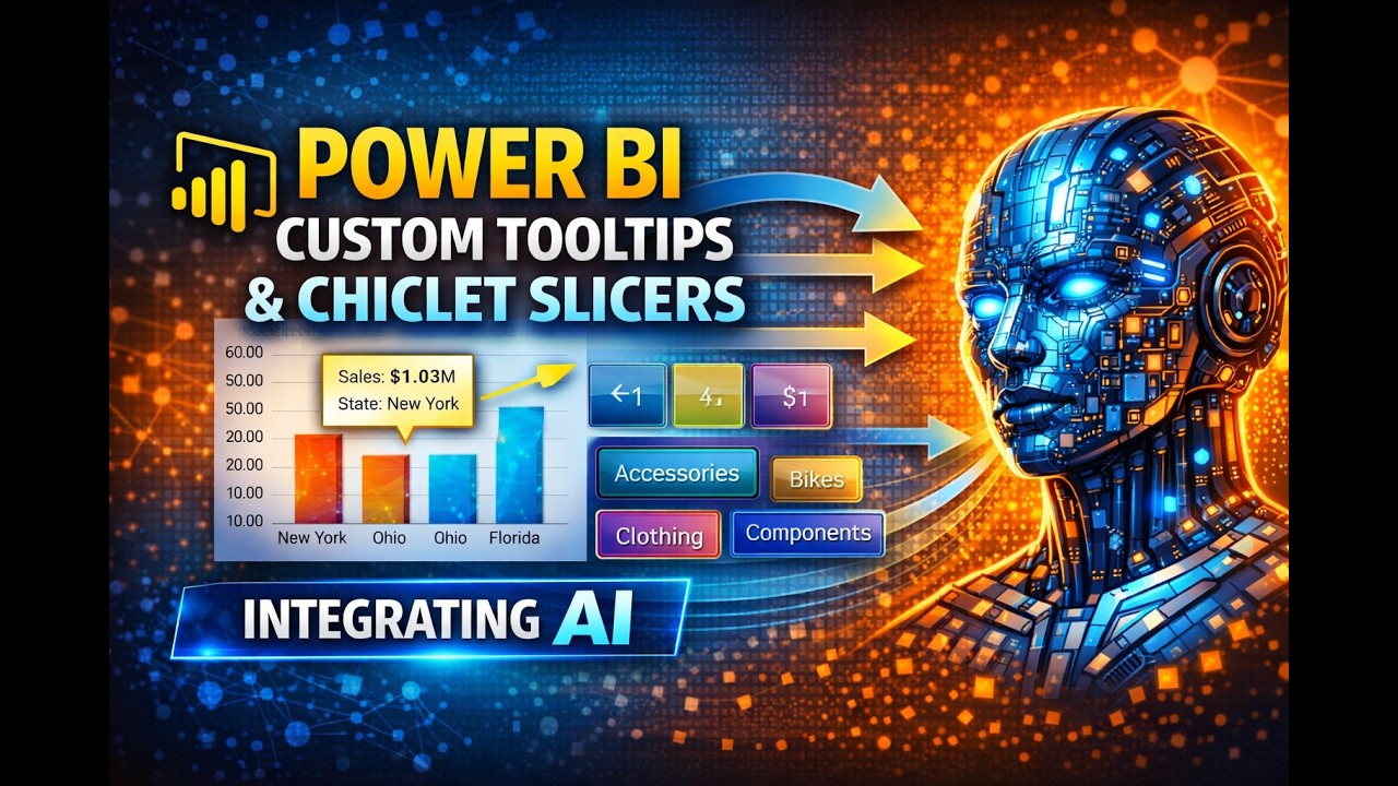 Custom Tooltips & Chiclet Slicers in Power BI | Integrating AI