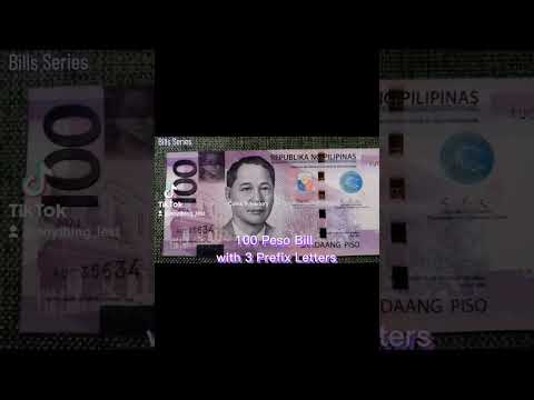 100 Piso Bill with 3 Prefix Letters ( Bill Series) #CoinsinHistory
