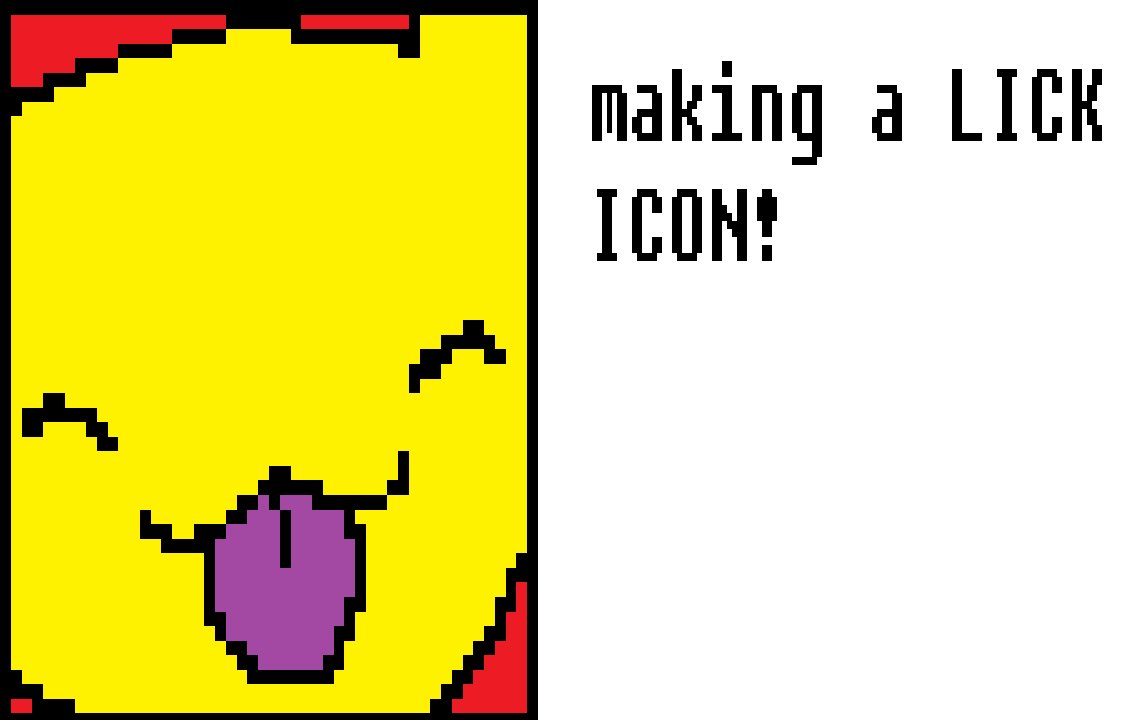 making a lick icon!