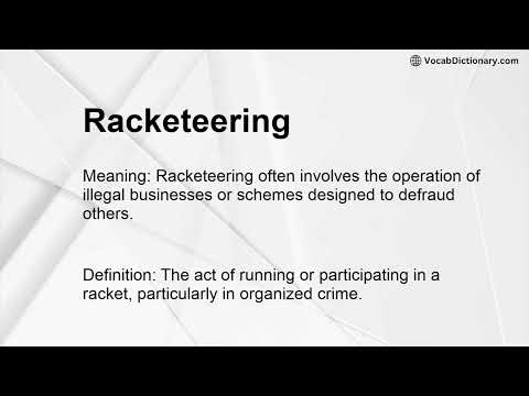 Racketeering Meaning