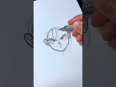 Drawing ASMR๐ง Goku! RIP Akira Toriyama (#shorts)