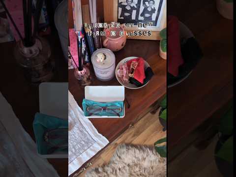 unboxing my new glasses from Firmoo! #firmoo #y2kvibes #glassesgirl #girlythings #balletcore #ootd