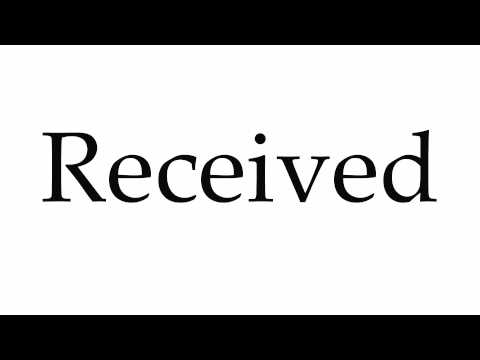 How to Pronounce Received