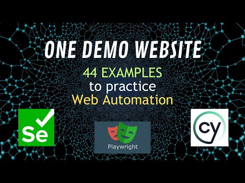 Web UI Automation - Demo Website with 44 Examples to automate || Swaroop Nadella