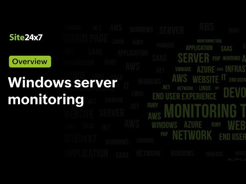 Windows Server Monitoring from the Cloud (SaaS) by Site24x7