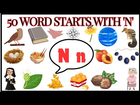 Learn 50 Words That Start with N! | Phonics for kids | Vocabulary