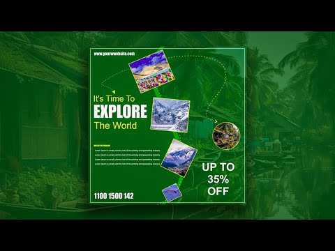 Tour/Travel Flyer Poster Design in corel Draw