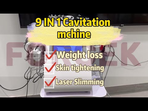 9 In 1 40K Ultraschall Kavitation Vakuum RF Laser Körper Form Lipo Laser Abnehmen Maschine