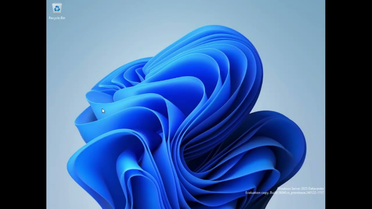 Installing Windows Server 2025 Insider Preview Build 26040.1000