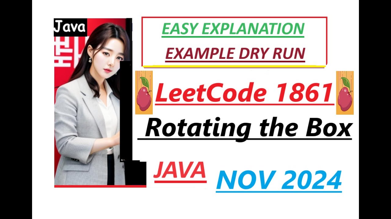 Rotating the Box | Leetcode 1861 | Java Code | Developer Coder