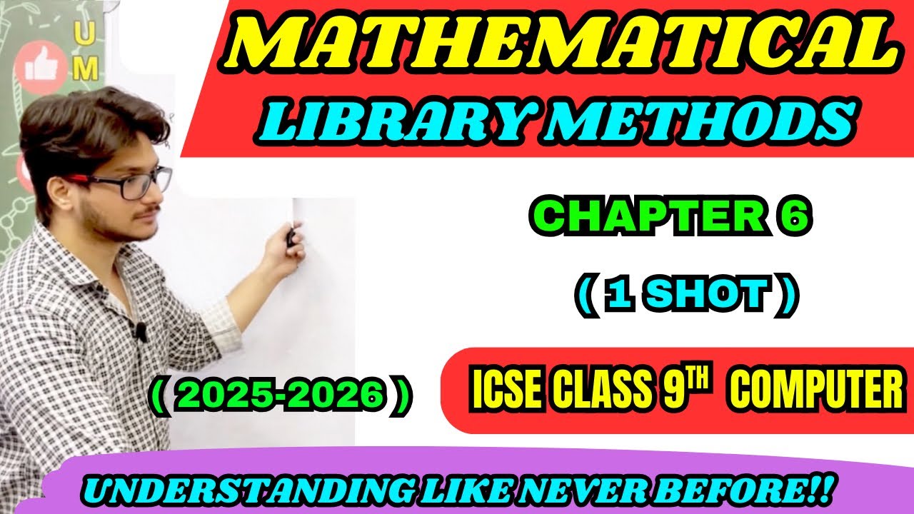 Mathematical Library Methods in Java | ICSE Class 9 Computer | Math Class Methods