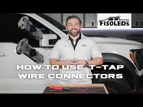 HOW TO USE T TAP WIRE SPLICE CONNECTORS FROM F150LEDS.COM (SOLDER ALTERNATIVE)