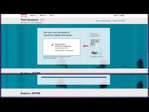 jstor - Text Analyzer
