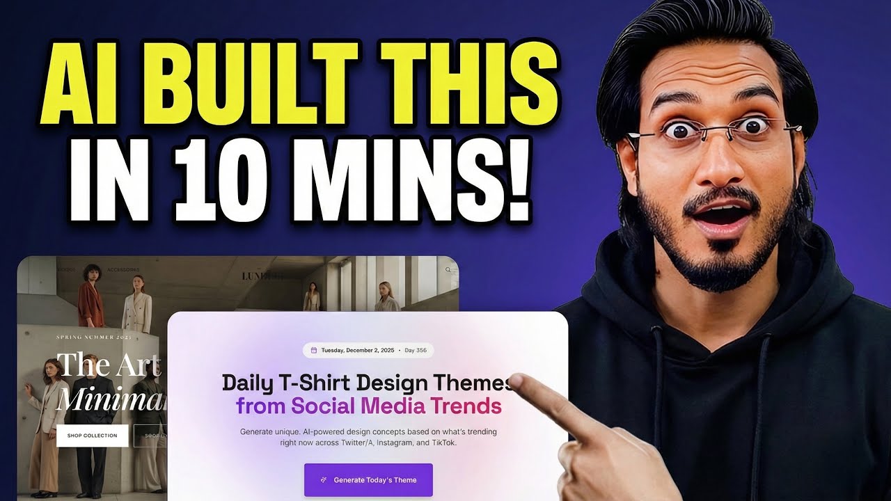 Stop Coding. AI Built This in 10 Mins! 🤯