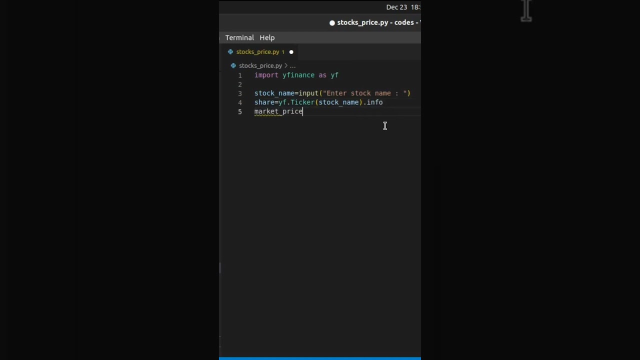 Check stock price using Python | Stock price using Python
