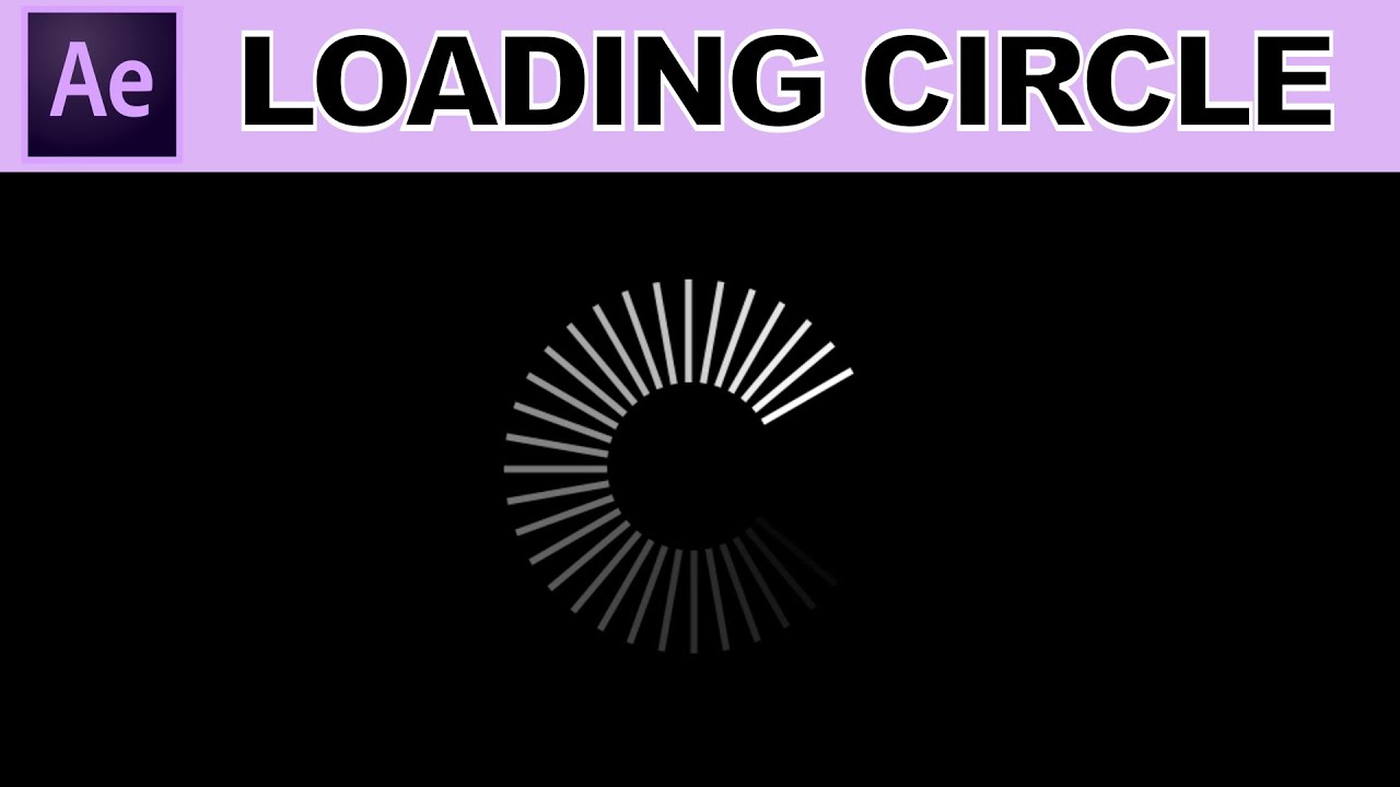 Loading Circular Animation Loop - Adobe After Effects Tutorial