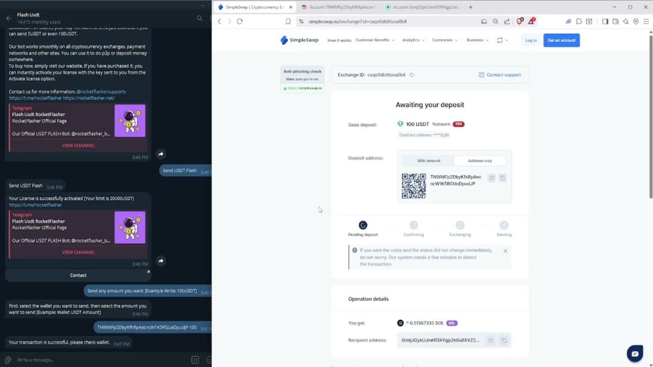 Flash USDT TRC20 – Send Flash USDT Instantly