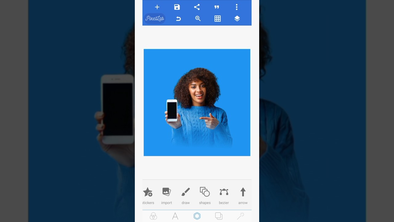 PIXELLAB tutorial - How to blend image with background in PIXELLAB @ai @Adopt_Facts @