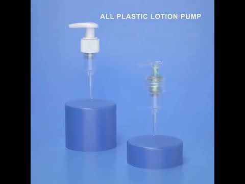 Allplatic lotion pump metal-free dispensers sustainable cosmetic packaging