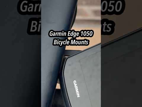 Trying out different bicycle mounts with Garmin Edge 1050 computer #cycling #technology #gadgets