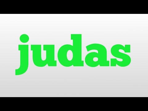 judas meaning and pronunciation