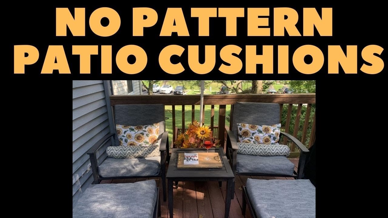 DIY No Pattern Patio Cushions