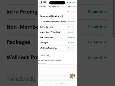 How to register, log in, & book on a phone