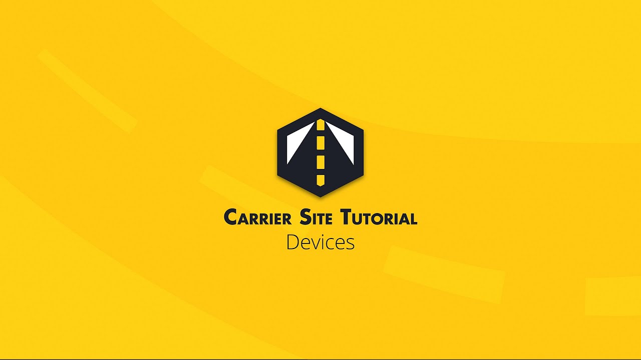 Drive Carrier Site Tutorial: Devices