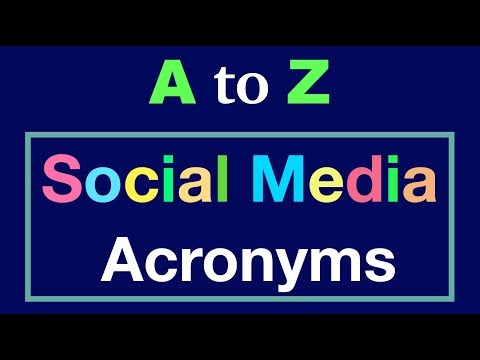 Social Media Acronyms & Abbreviations With Their Meaning- Internet Chat Slang - Social Media Texting