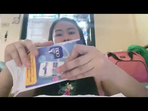 Unboxing BDO GOLD VISA credit card